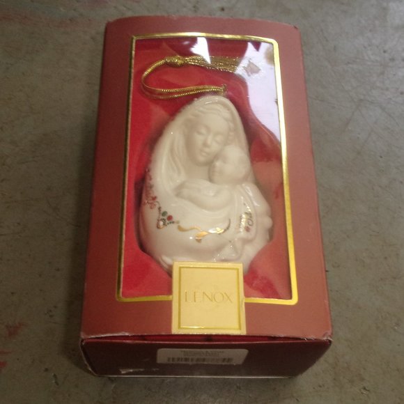 Lenox | Holiday | Lenox Christmas Tree Ornament Madonna And Child ...